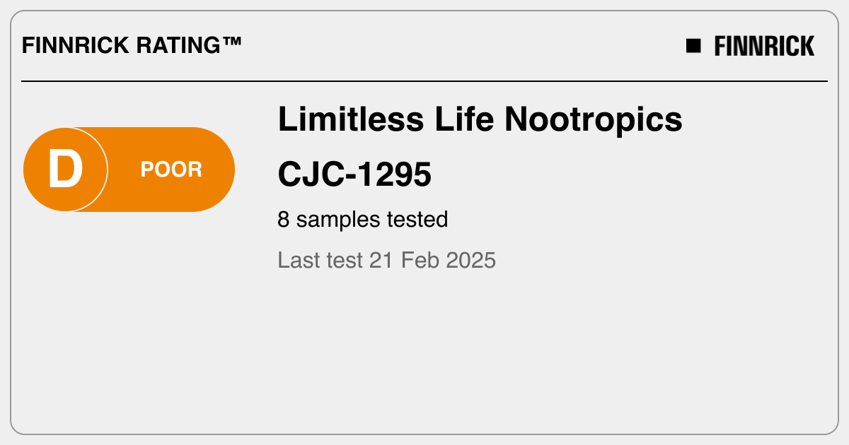 Limitless Life Nootropics: CJC-1295 tests and rating - Finnrick ...